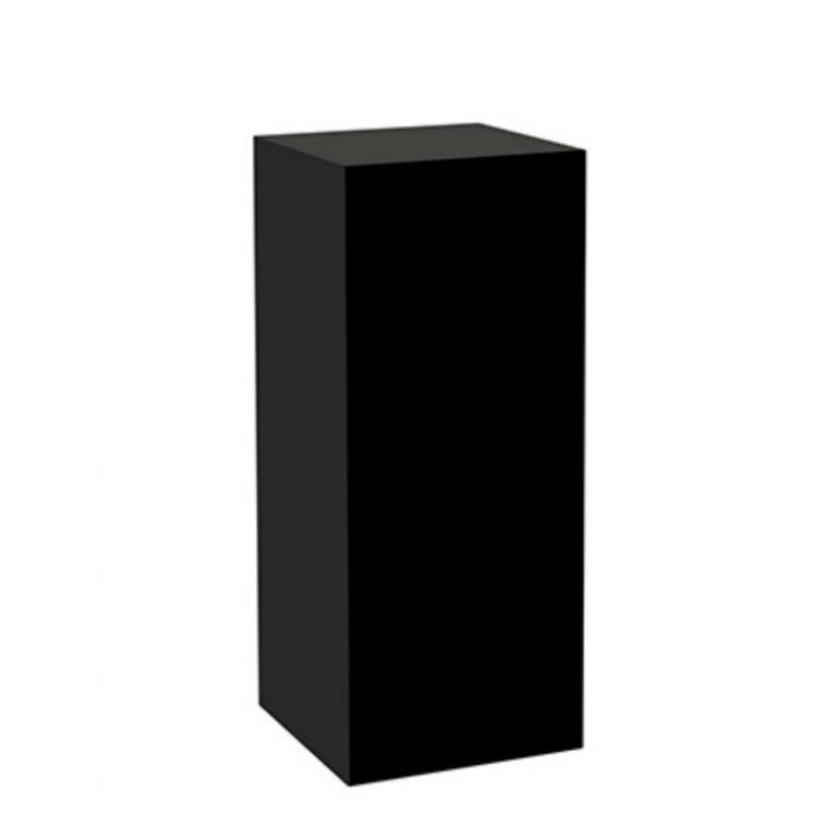 Acrylic Column Black - Ruth Fischl Event Rental